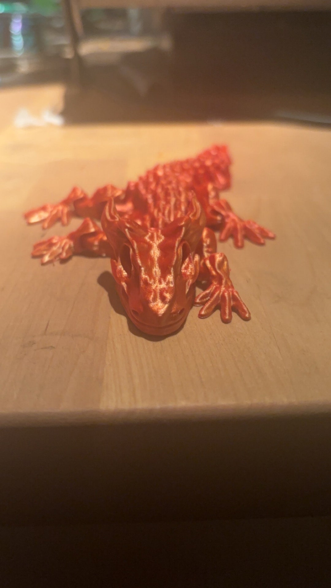 3d Printed Articulated Dragon - Etsy