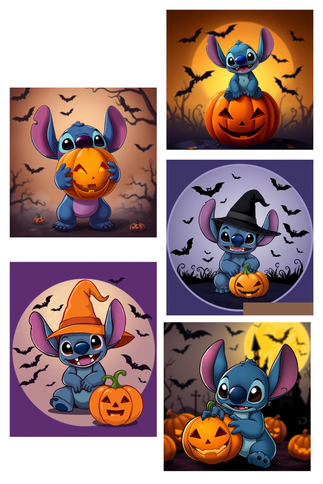 Lilo & Stitch Halloween Png Bundle Spooky Digital Download Pack ...