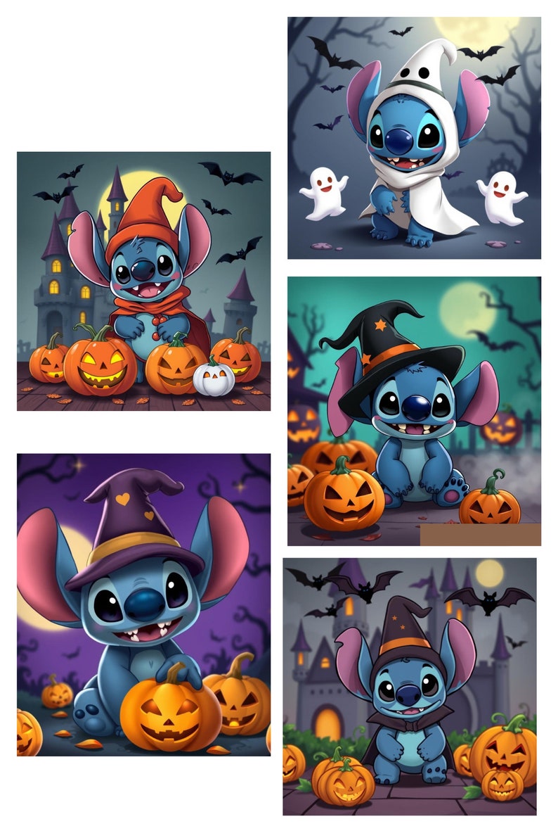 Lilo & Stitch Halloween Png Bundle Spooky Digital Download Pack ...