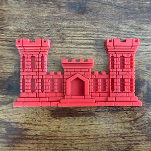 Flat Combat Engineer Castle Decoration - Etsy