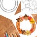 Thanksgiving Thankful Wreath Craft - Printable Template - Etsy
