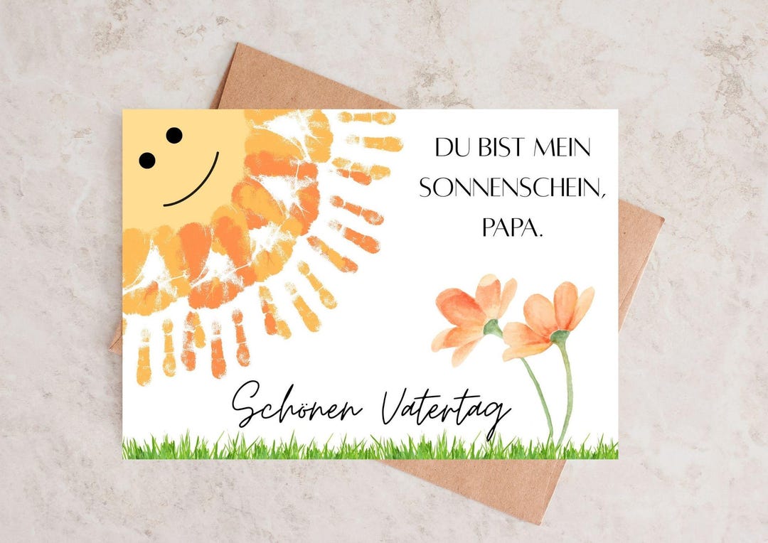 German Father's Day Art - Father's Day Keepsake - Personalized Father's ...