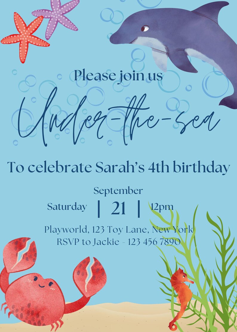 Editable Invitation Template – Instant Download | Customizable Birthday ...