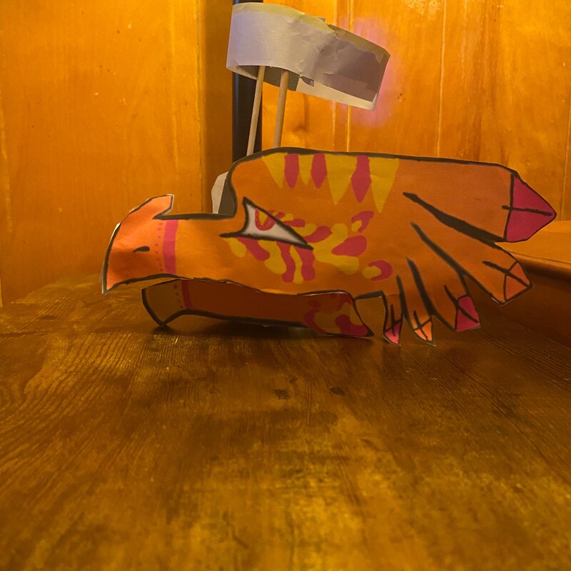 Dragon Puppet Paper - Etsy