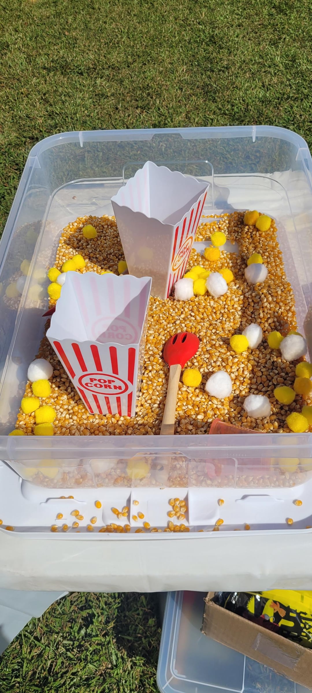 LARGE Popcorn Sensory Bin for Ages 3 - Etsy