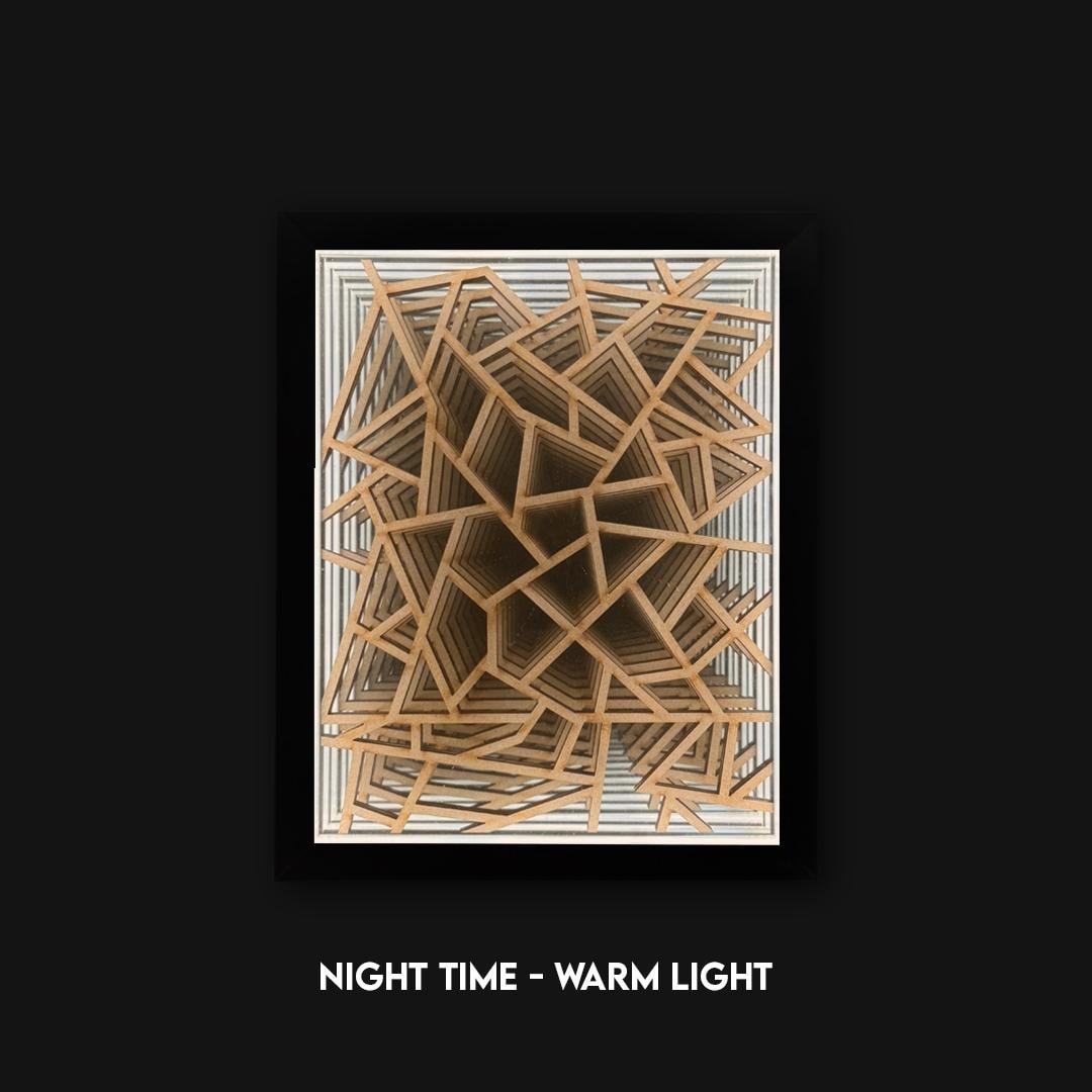 Infinity Mirror Matrix Design - Hand Crafted MDF Design With LED ...