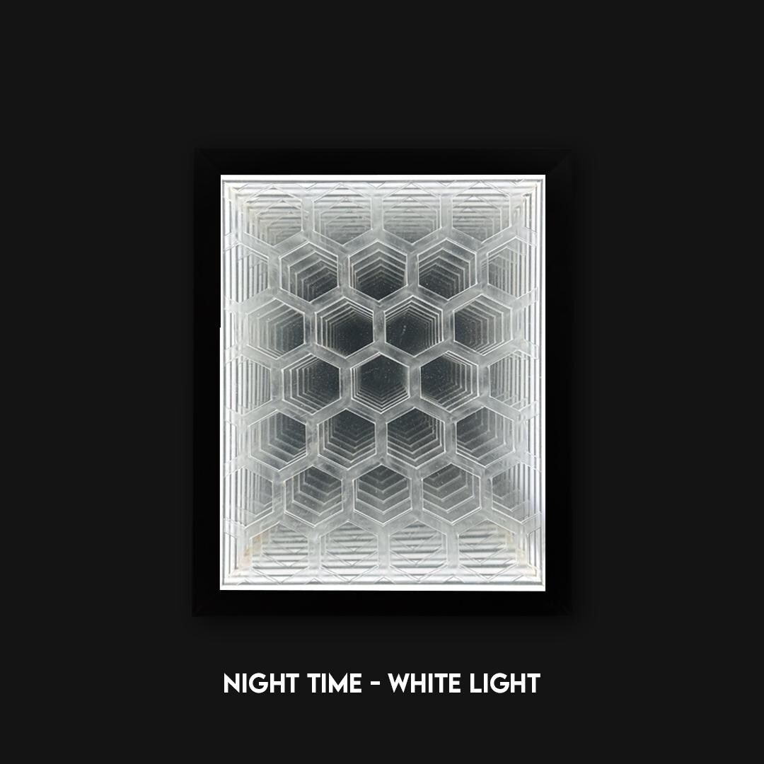 Infinity Mirror Honeycomb Design - Hand Crafted Acrylic Design With LED ...