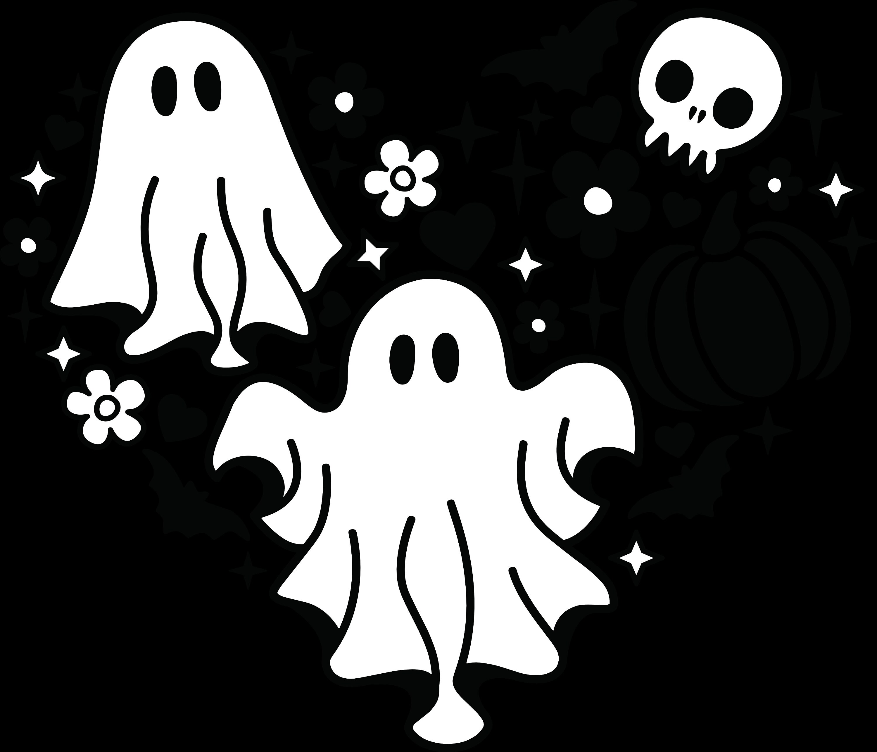 Halloween Ghost SVG Bundle, Cute Ghost PNG Cut Files - Etsy