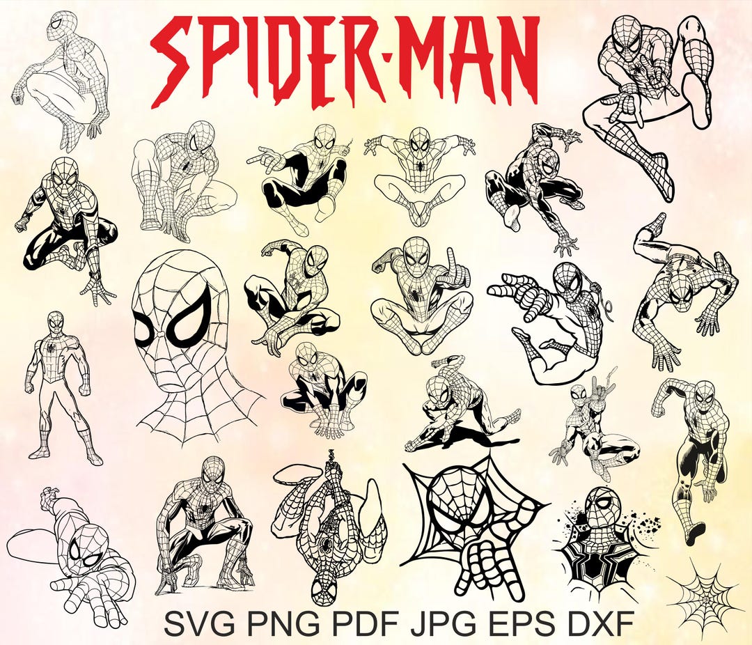 Spiderman Svg Bundle, Spiderman Png Bundle, Spiderman Svg, Spiderman ...