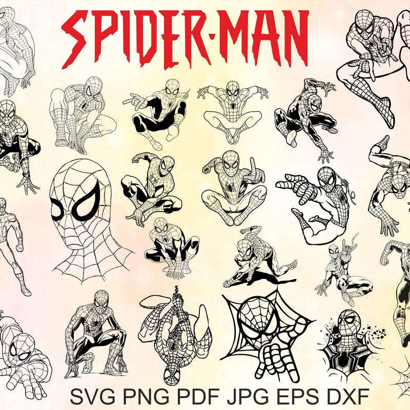 Spiderman, Svg - Etsy