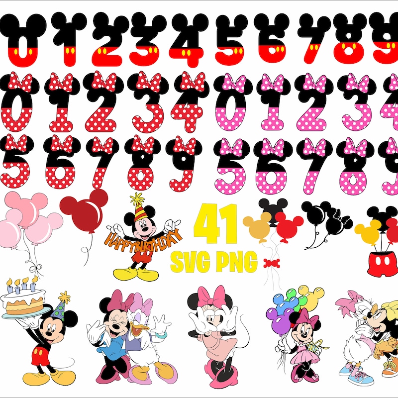 Mickey Mouse Svg - Etsy