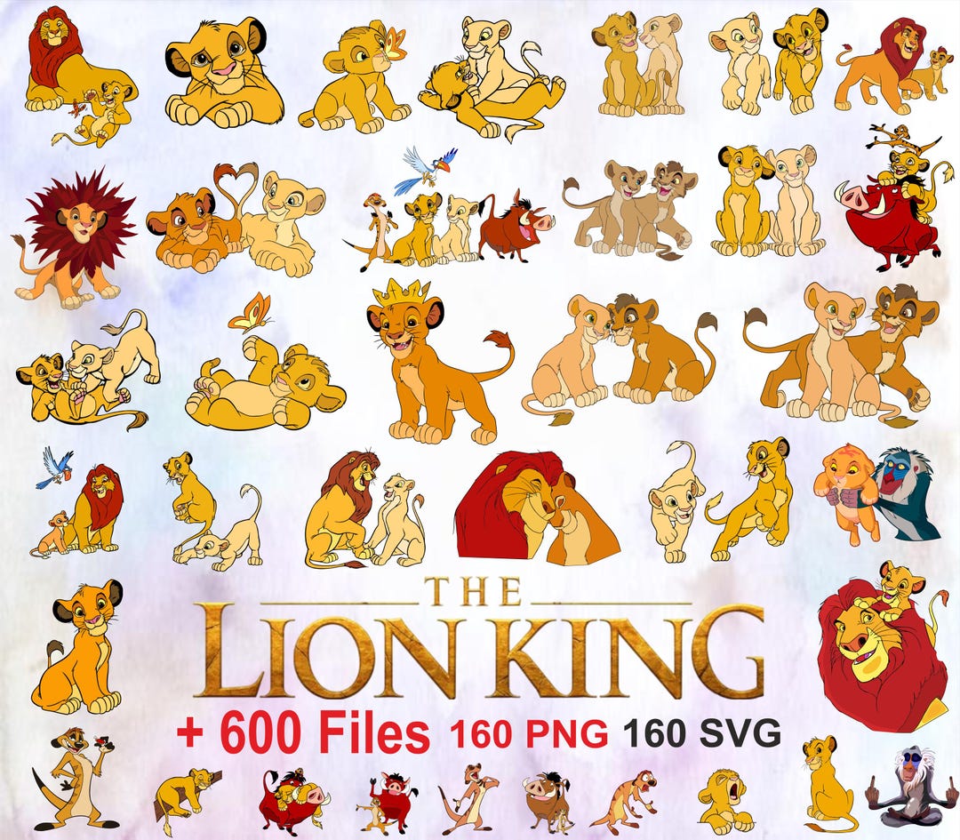 El Rey León SVG Mega, Simba Svg para Cricut, El Rey León Png, Hakuna ...