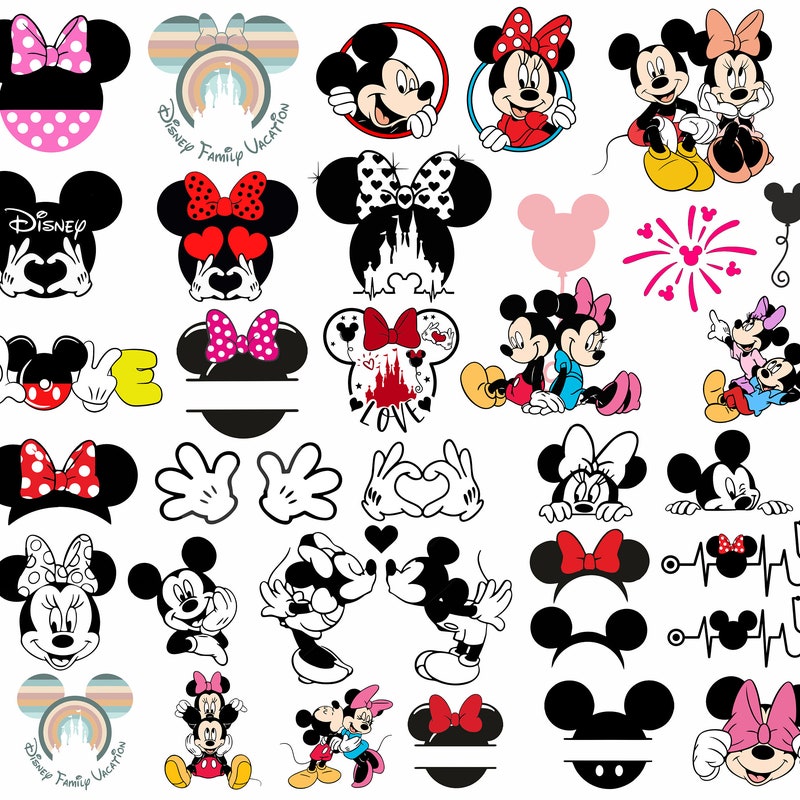 Mickey Mouse Svg - Etsy