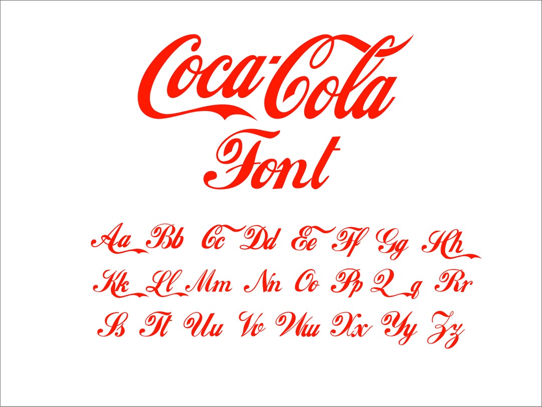 Coca Cola Alphabet SVG, Coca Cola Font, Coca Cola Clipart, Svg/png/ai ...