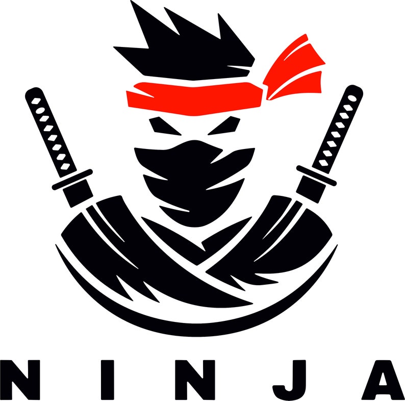 Ninja Font SVG: Party Cut Files for Cricut (digital Download) - Etsy