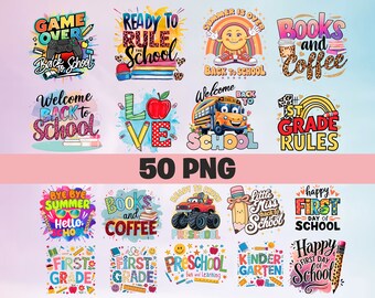 Retro Teacher PNG Bundle, Teacher Appreciation Png, Teacher Sublimation ...