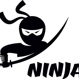 Ninja Font SVG: Party Cut Files for Cricut (digital Download) - Etsy