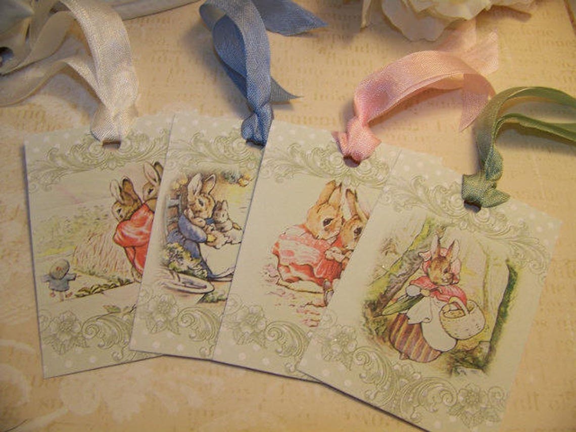 Baby Tags Peter Rabbit Tags Children's Tags Wish Tags - Etsy