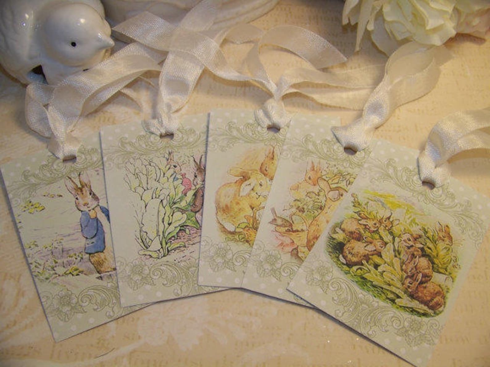 Baby Tags Peter Rabbit Tags Children's Tags Wish Tags - Etsy