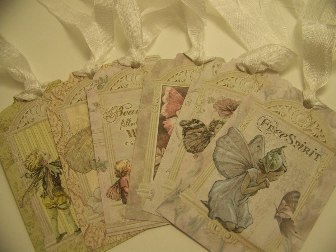 Fairy Tags All Occasion Tags Fairy Party Favors Vintage Style - Etsy