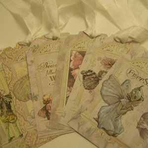 Fairy Tags All Occasion Tags Fairy Party Favors Vintage Style Gift Tags ...