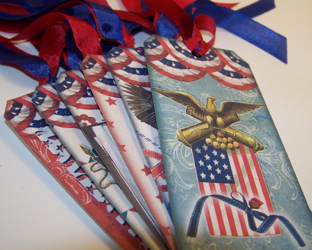 Patriotic Tags 4th of July Tags Americana Tags Independence Day Tags ...
