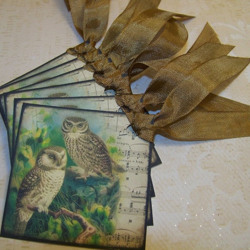 Owl Favor Tags - Etsy