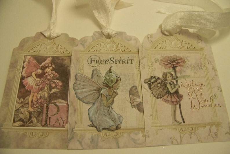 Fairy Tags All Occasion Tags Fairy Party Favors Vintage Style - Etsy