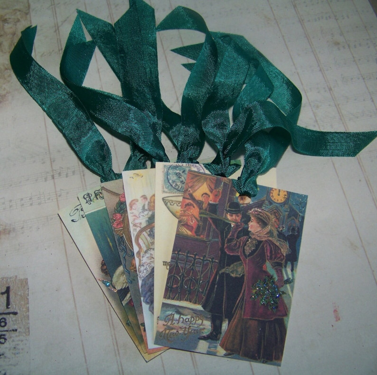 New Year Tags Vintage Style New Years Tags New Years Eve Party - Etsy