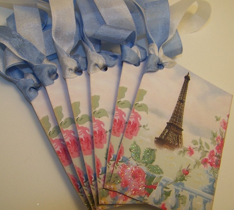 Paris Tags Eiffel Tower Tags All Occasion Vintage French Style - Etsy
