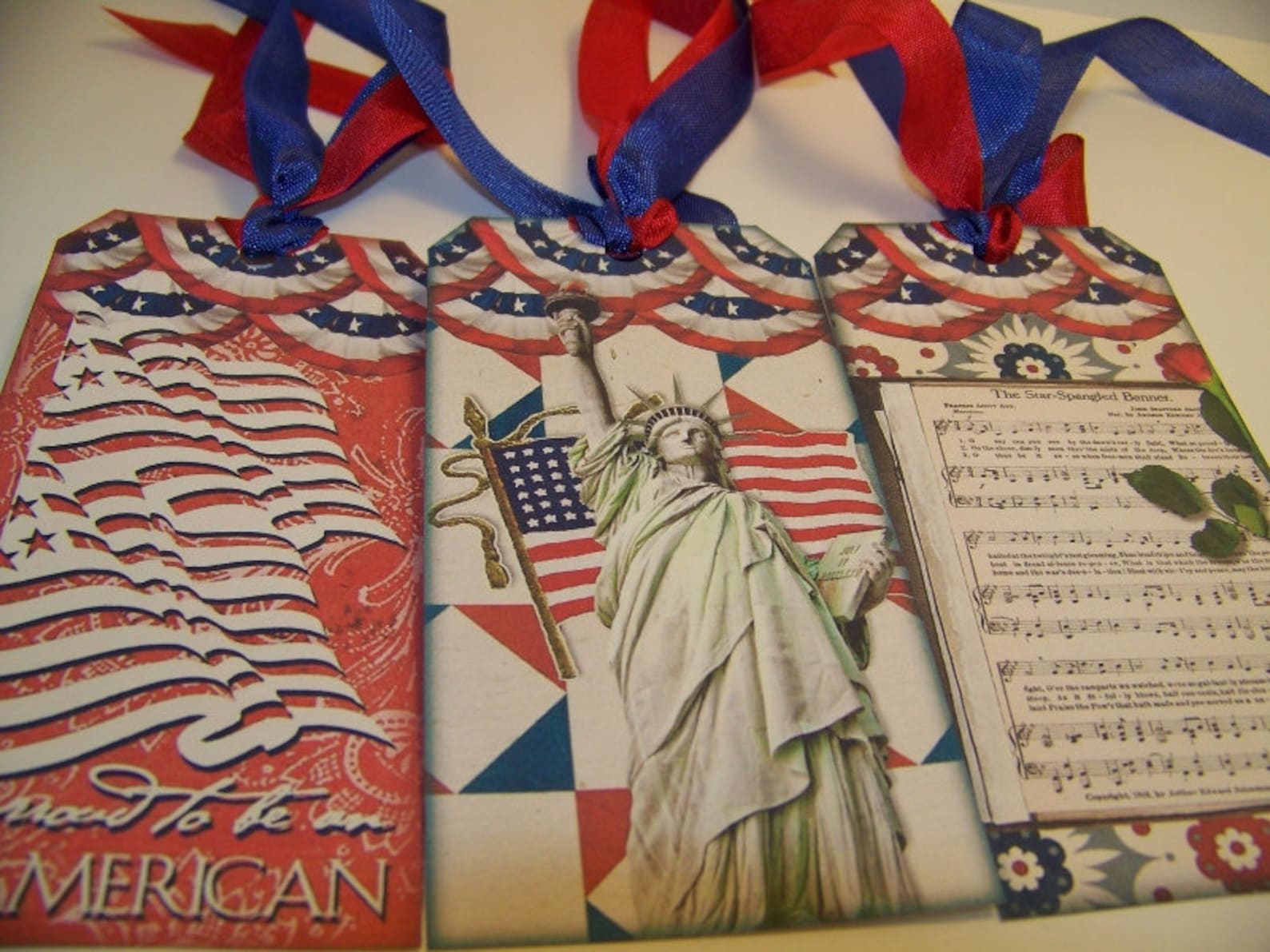 Patriotic Tags 4th of July Tags Americana Tags Independence | Etsy