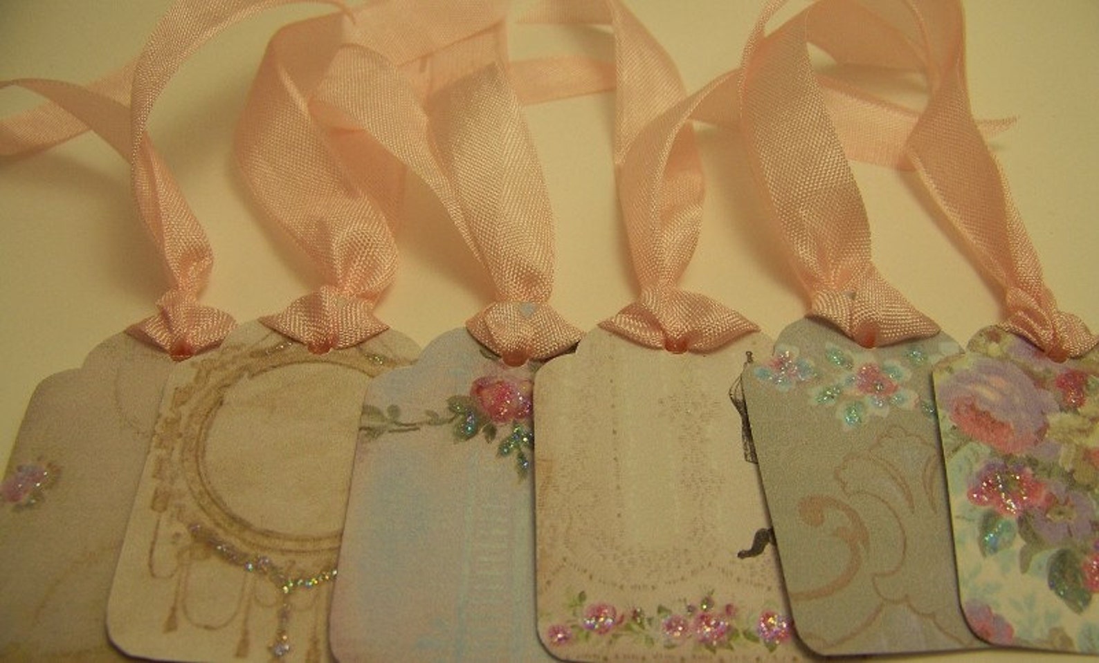 Floral Tags Antique Wallpaper Vintage Style Tags Set of 12 - Etsy