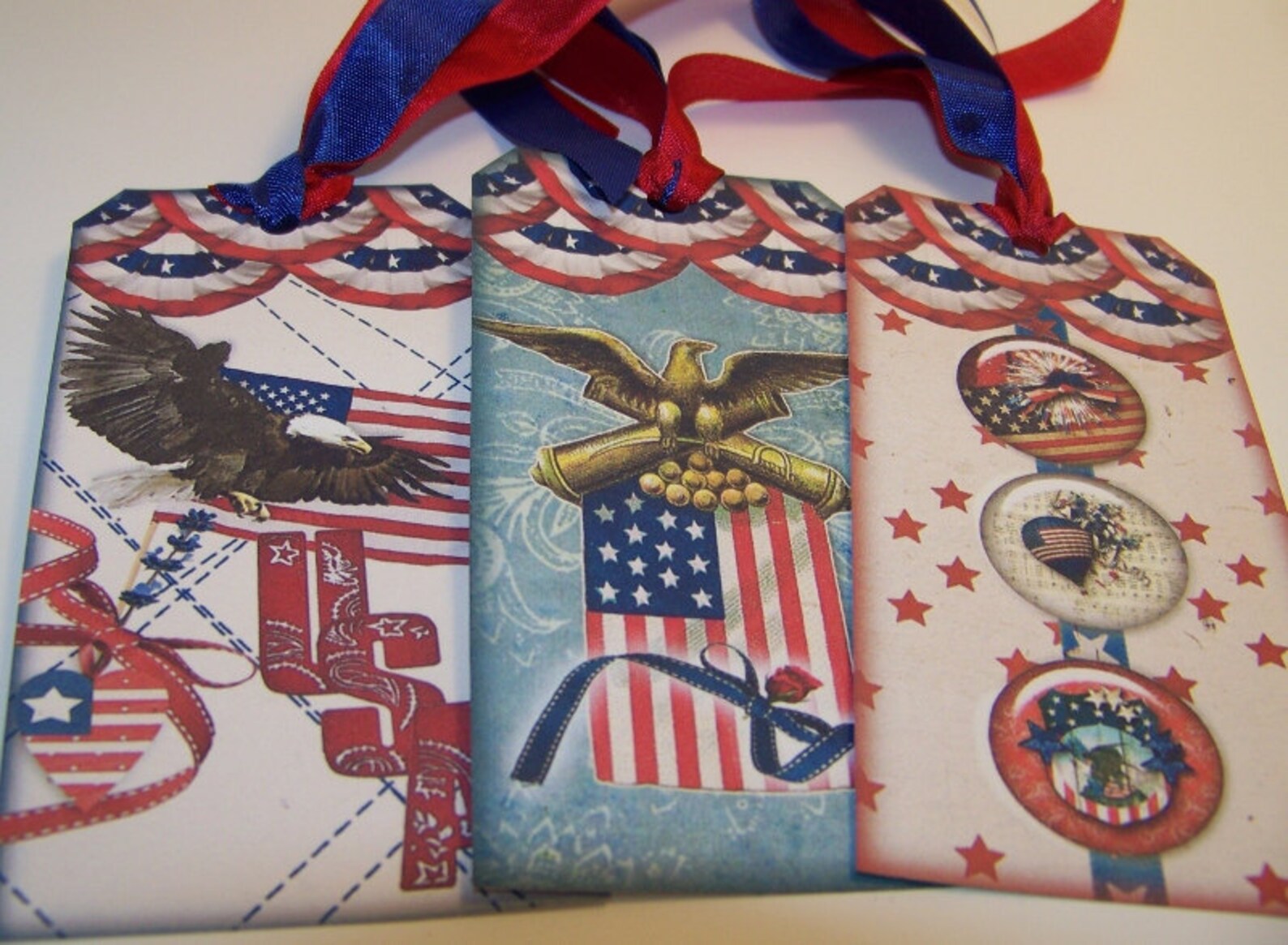 Patriotic Tags 4th of July Tags Americana Tags Independence Day Tags ...