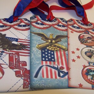 Patriotic Tags 4th of July Tags Americana Tags Independence Day Tags ...