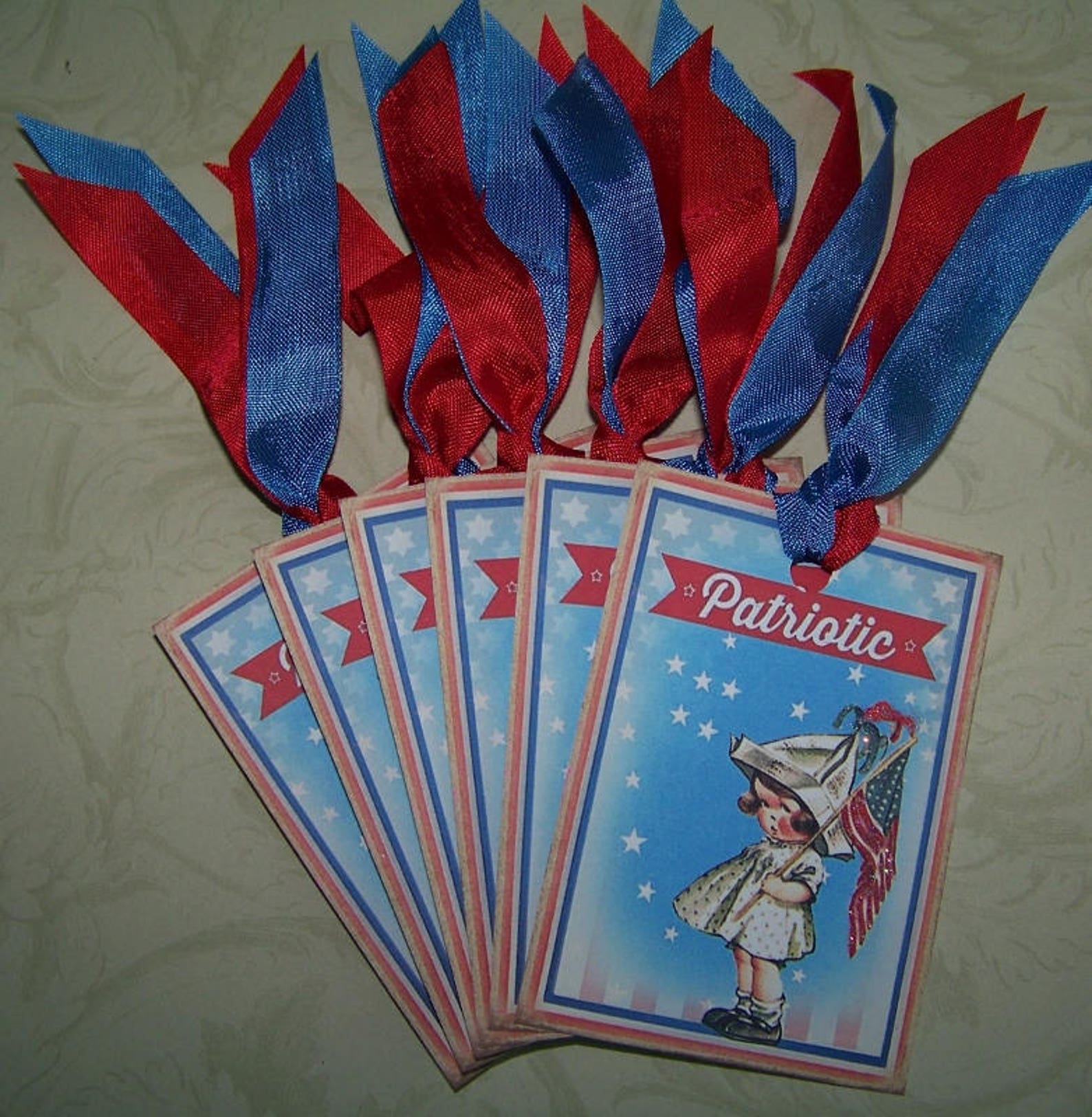 Patriotic Tags Patriotic Decoration July 4th Tags Patriotic - Etsy