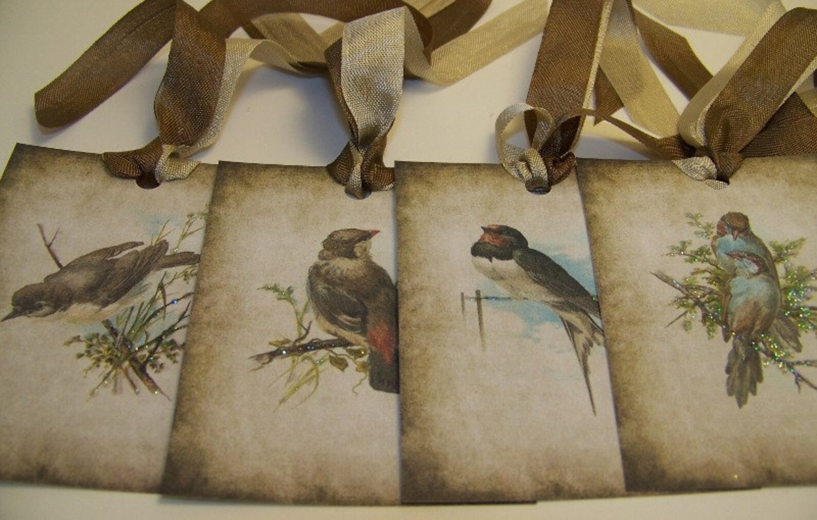 Bird Tags Rustic Vintage Style Journaling Cards Junk Journal - Etsy
