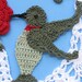 PDF Crochet Pattern- Hummingbirds and Roses Pineapple Doily - Etsy