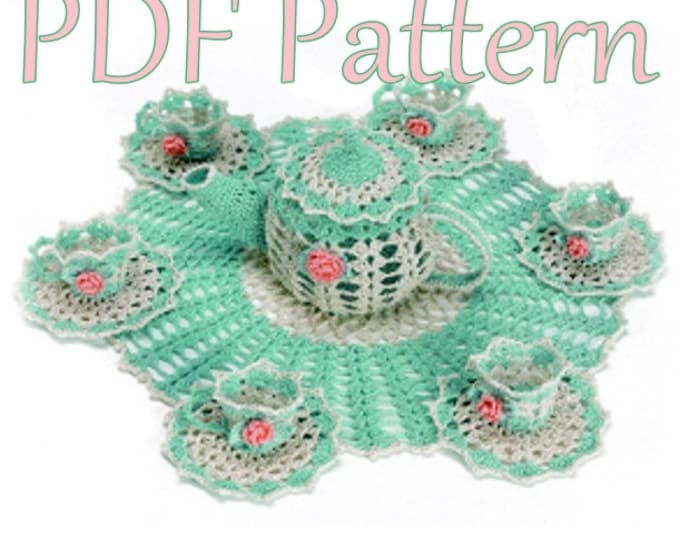 PDF Crochet Pattern Tea Party Doily - Etsy