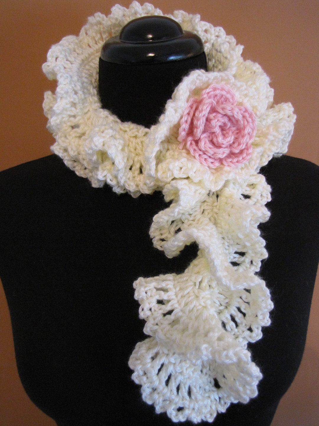 PDF Crochet Pattern- Ruffles and Lace Eyelet Foundation Accessories (4 ...