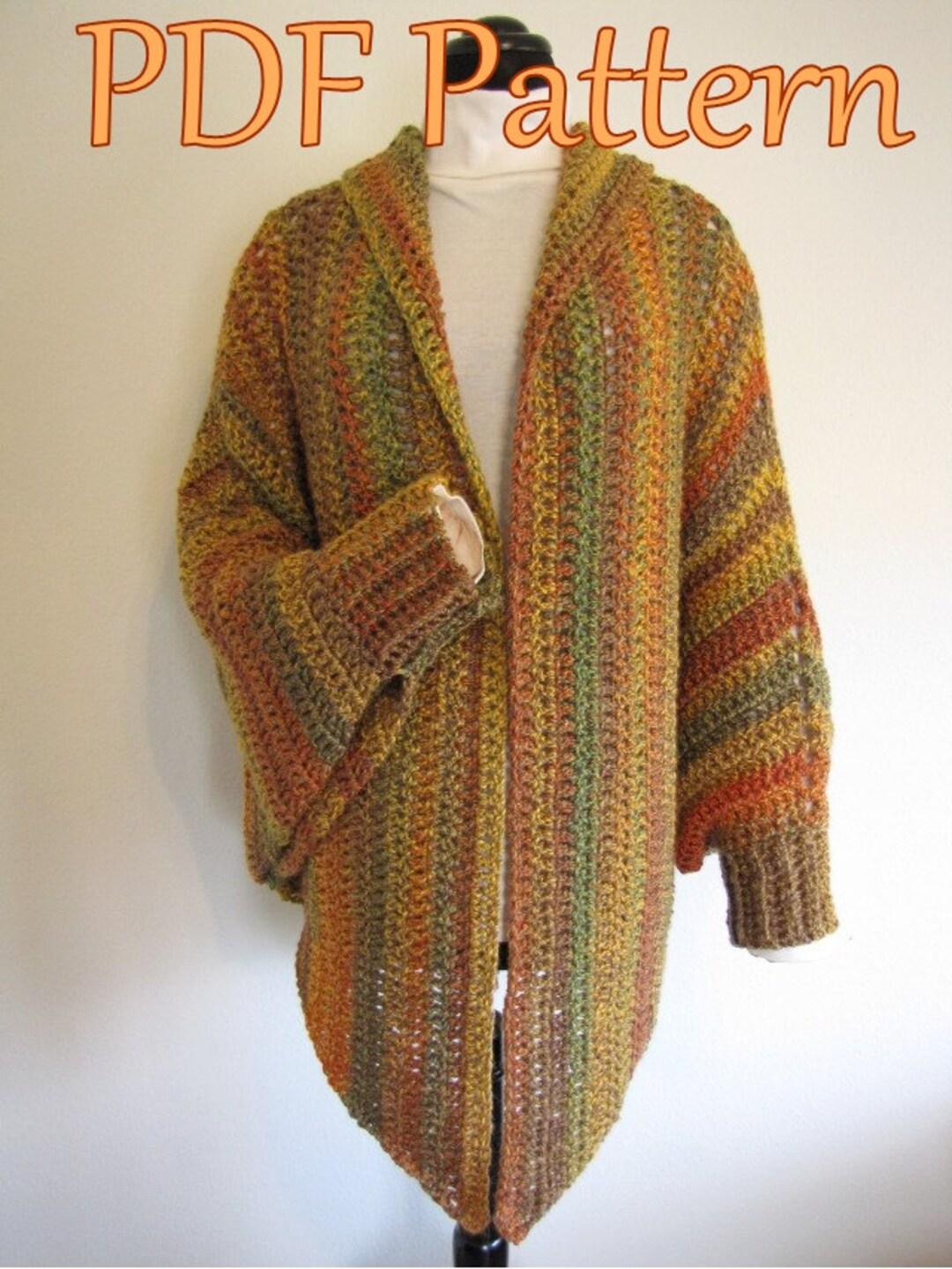 PDF Crochet Pattern- Quick and Easy Cuffed Cape - Etsy