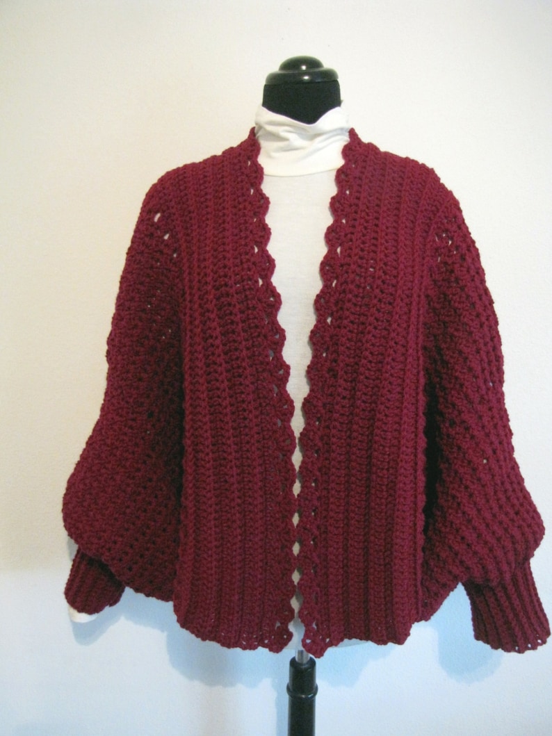PDF Crochet Pattern -cozy Cuffed Cape - Etsy