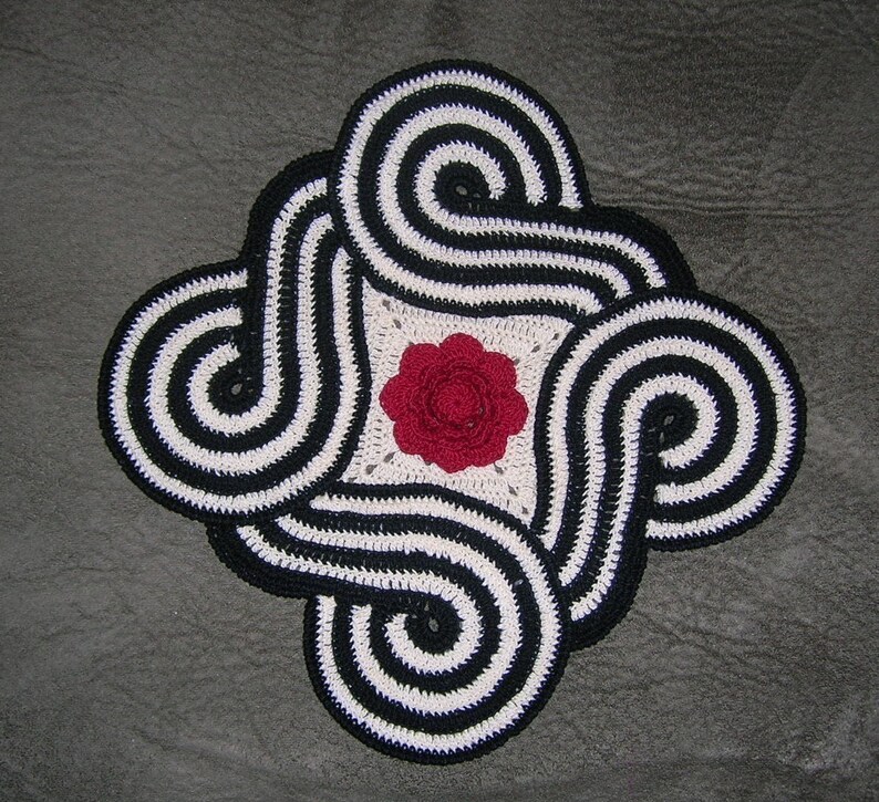 PDF Crochet Pattern- Celtic Rose Decorative Potholder/wall Art - Etsy