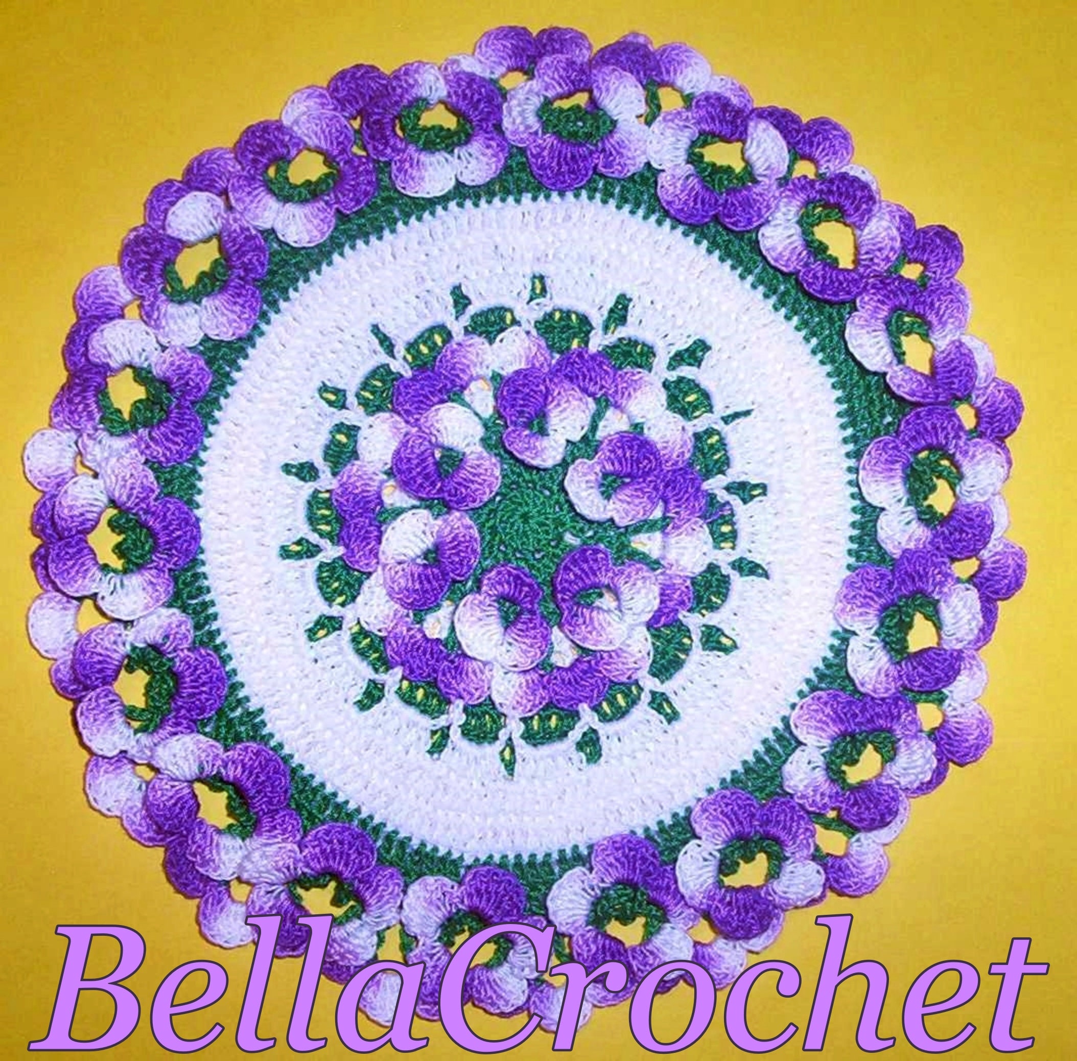 PDF Crochet Pattern: Vintage Ruffled Floral Edging Collection - Etsy