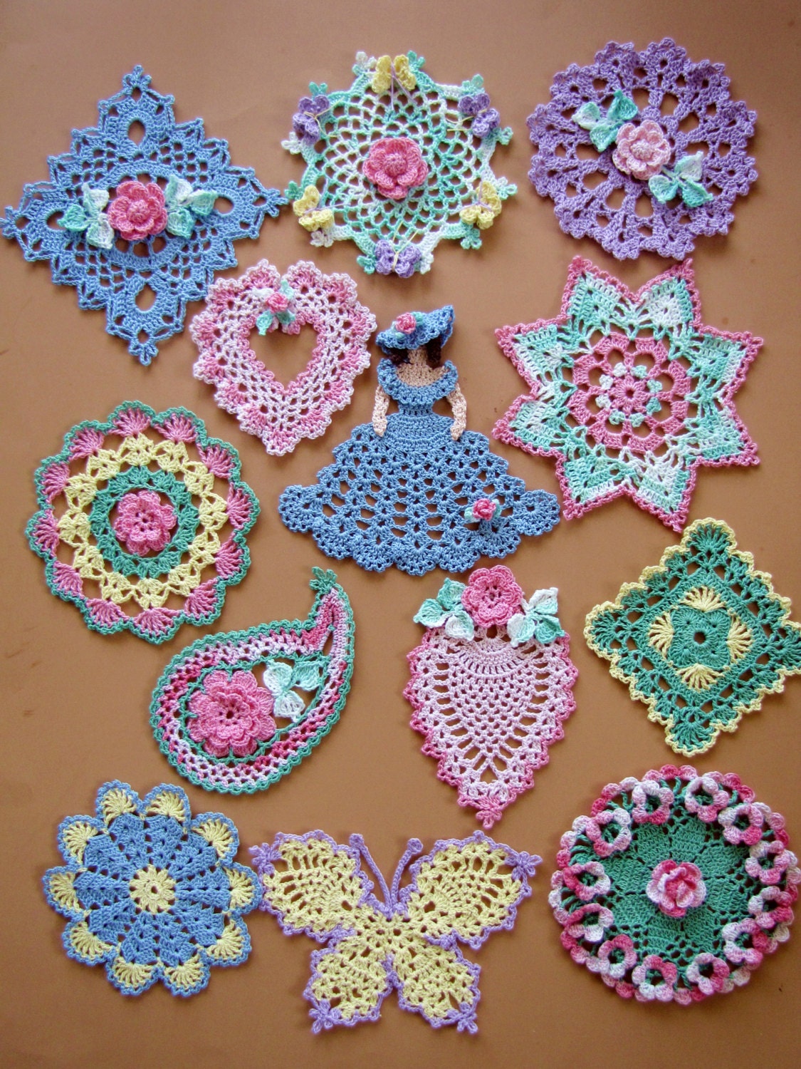 PDF Crochet Pattern- Dainty Little Doilies (13 Different Designs) - Etsy