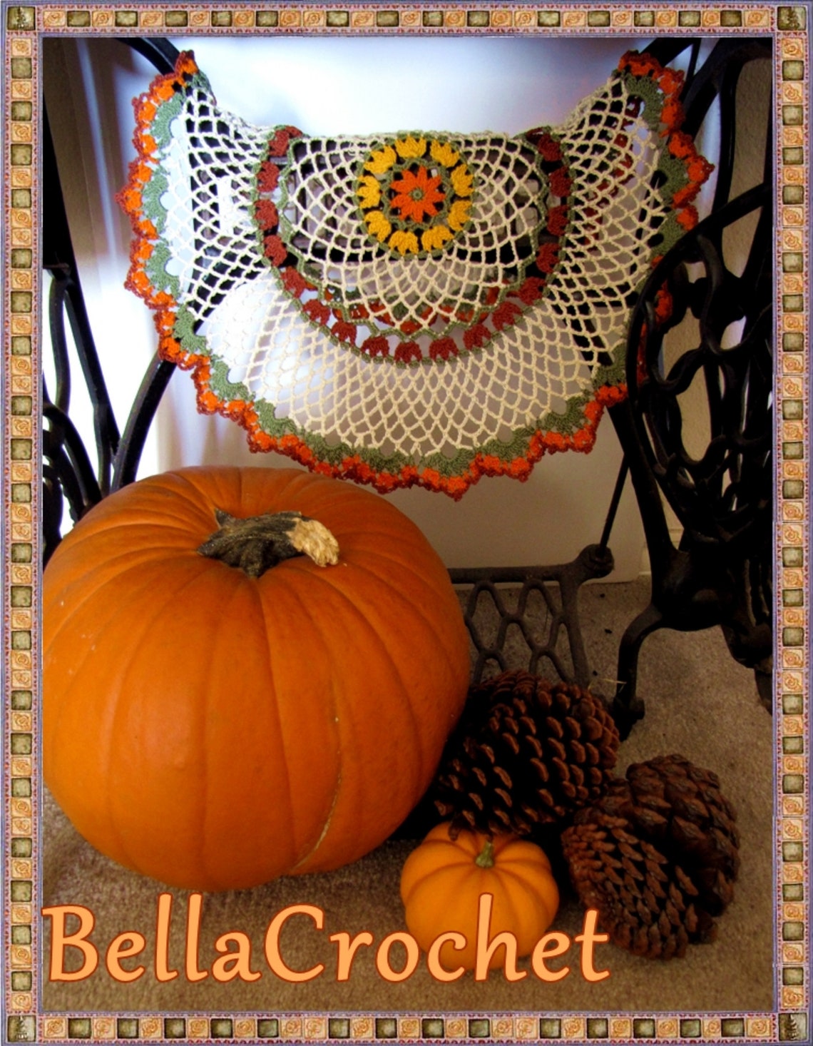 PDF Crochet Pattern: turkey Tracks Doily | Etsy