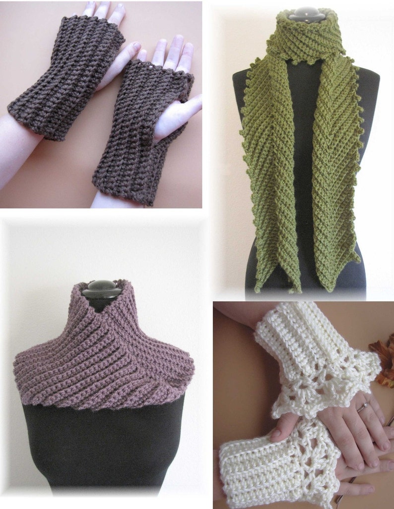 PDF Crochet Pattern Easy and Elegant Crocheted Accessories 4 - Etsy