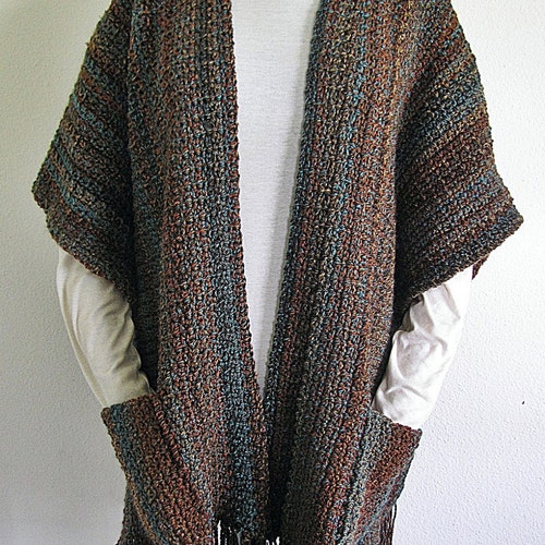 PDF Crochet Pattern Indian Summer Ruana wrap Shawl - Etsy