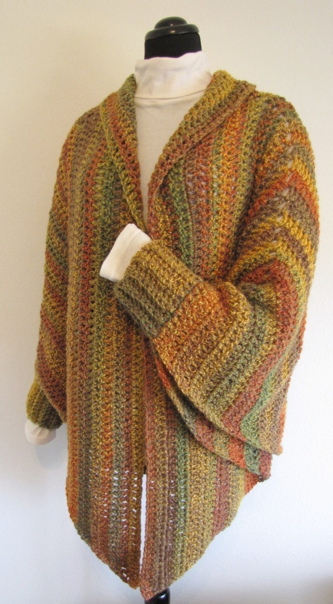 PDF Crochet Pattern- Quick and Easy Cuffed Cape - Etsy