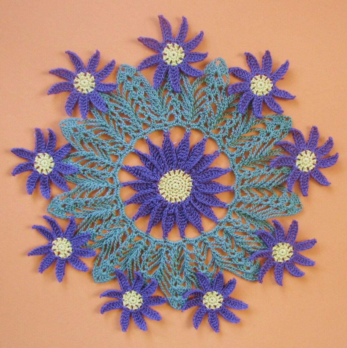 PDF Crochet Pattern- Autumn Lace Doilies (5 Different Designs) - Etsy