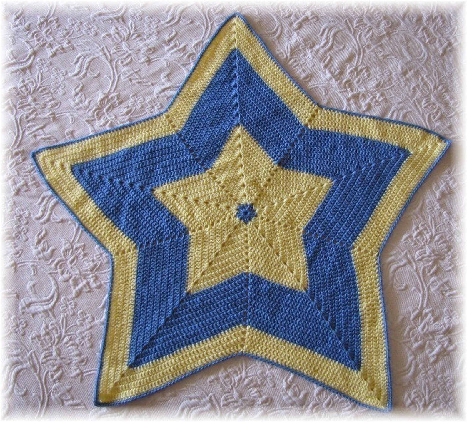 PDF Crochet Pattern- Twinkle, Twinkle Little Star Baby Blanket, Hat and ...